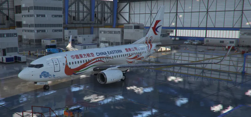 PMDF NG3 737-700东航云南橙孔雀（B-5802）-涂装区-中国模拟飞行网